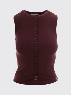 Patrizia Pepe Sleeveless Modal Top - Brown