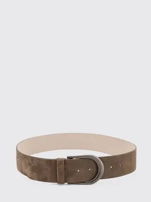 Brunello Cucinelli Suede Calfskin Belt