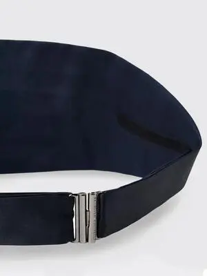 Brunello Cucinelli Pleated Silk And Cotton Cummerbund - Blue