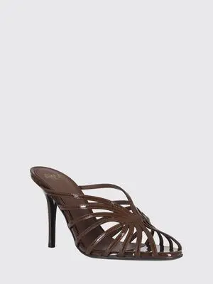 ALEVI MILANO Patent Leather Stiletto Heel Mules