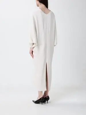 THE FRANKIE SHOP Midi Tunic In Viscose With Ruched Waist And Back Slit