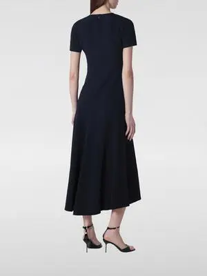 Victoria Beckham Midi Jersey Sheath Dress With Ruched Waist