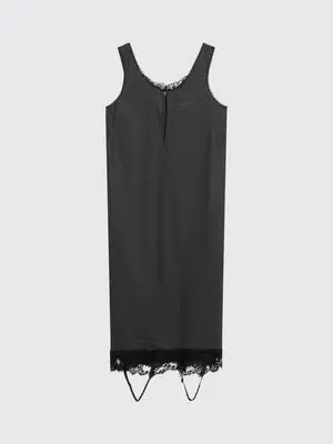 MAISON MARGIELA Lace Trim Midi Dress