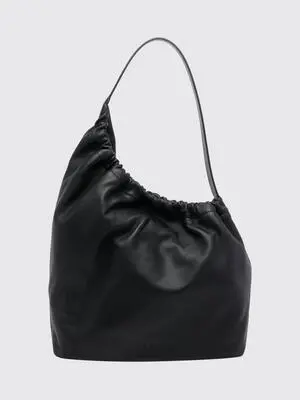 AESTHER EKME Ruched Lamb Leather Shoulder Bag