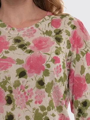 Liu Jo Floral Print Knit Top