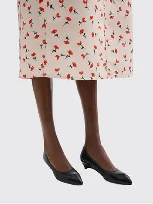 JIL SANDER Leather Slingback Court Shoes