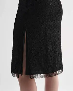 Veronica De Piante Nola Lace Midi Skirt