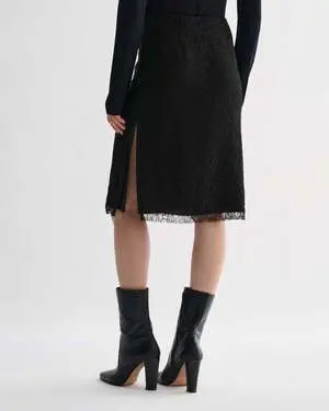 Veronica De Piante Nola Lace Midi Skirt