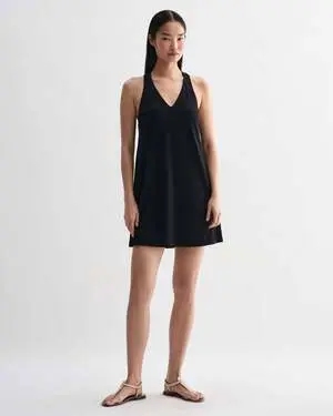 Veronica De Piante Vittoria Dress In Stretch Viscose Jersey - Black