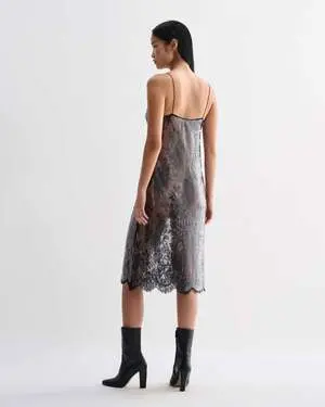 Veronica De Piante Aya Lace Sequined Slip Dress
