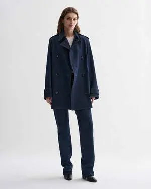 Veronica De Piante Charlotte Denim Trench Coat