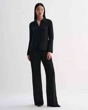 Veronica De Piante Livia Linen Shirt - Black