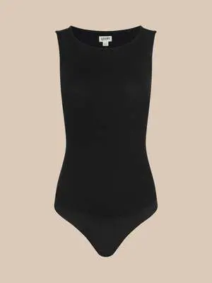 L'Agence Riza Boatneck Bodysuit - Black
