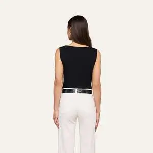 L'Agence Riza Boatneck Bodysuit - Black
