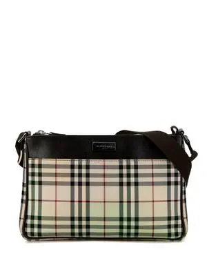Burberry House Check Canvas Crossbody Bag - Brown