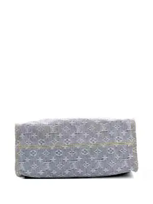 LOUIS VUITTON Onthego Mm Monogram Denim Tote Bag