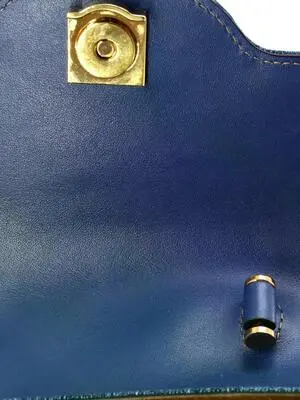Versace La Medusa Denim Top Handle Bag