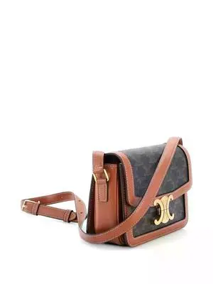 Celine Triomphe Coated Canvas Teen Shoulder Bag