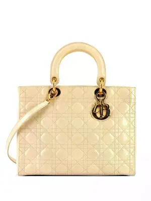 Dior Christian Dior Lady Dior Vintage Satchel Bag Yellow