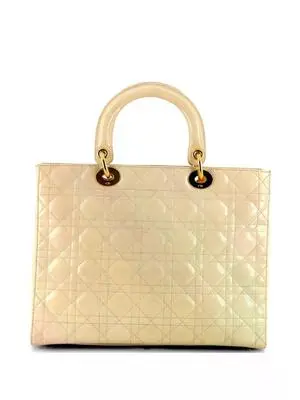 Dior Lady Vintage Satchel Bag - Yellow