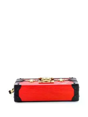 LOUIS VUITTON Petite Malle Handbag In Epi Leather - Black