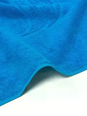 SUN OF A BEACH Fringed Logo-embossed Towel