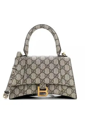 Gucci X Balenciaga The Hacker Project Hourglass Top Handle Bag - Neutrals