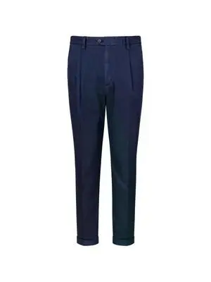 DEVORE INCIPIT Devoré Tailored Trousers With Pressed Crease - Blue