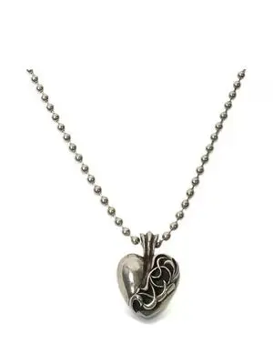 Chrome Hearts Las Vegas Heart Pendant Necklace - Silver