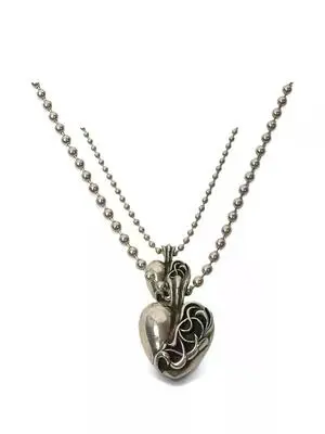 Chrome Hearts Las Vegas Heart Pendant Necklace - Silver