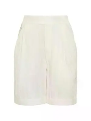 DELOS Lazarus Crinkled Wide-leg Shorts