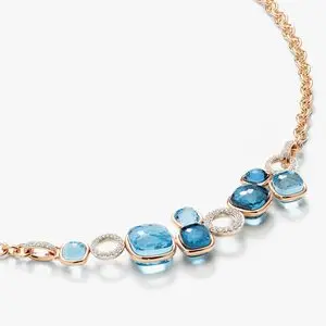 Pomellato Nudo Necklace With Topaz And Diamonds