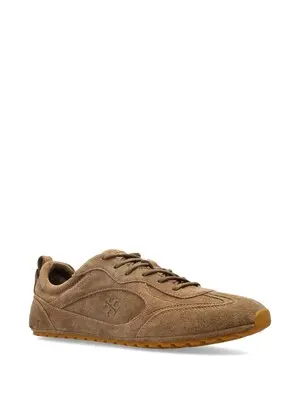 Tory Burch Suede Lace-up Sneakers - Brown