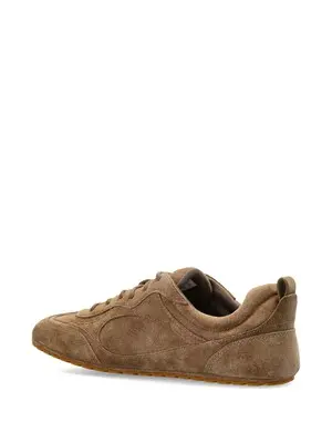 Tory Burch Suede Lace-up Sneakers - Grey