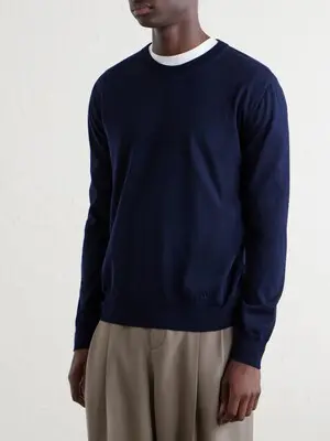 Valentino Garavani Virgin Wool Sweater With Logo Embroidery