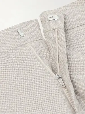 Mr P. Tapered Wool Suit Trousers