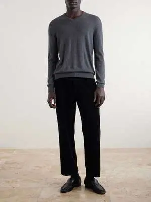 THE ROW Mapple Cashmere V-neck Sweater