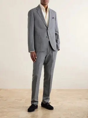Mr P. Slim-fit Wool-hopsack Suit Trousers
