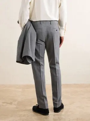 Mr P. Slim-fit Wool-hopsack Suit Trousers