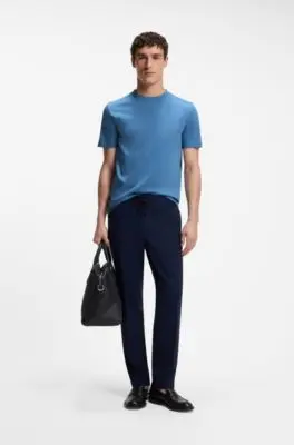 BOSS Regular-fit T-shirt In Mercerized Cotton