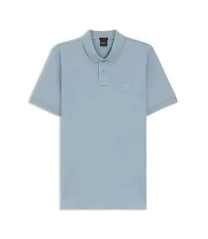 BOSS Stretch-cotton Slim-fit Polo Shirt With Logo Patch