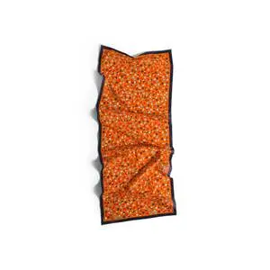 Miu Miu Printed Poplin Scarf - Orange/red