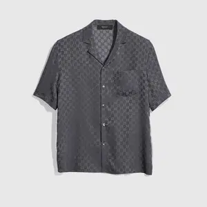 Gucci Gg Silk Jacquard Bowling Shirt