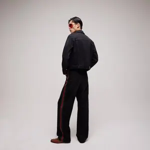 Gucci Washed Cotton Denim Jacket With Web Detail