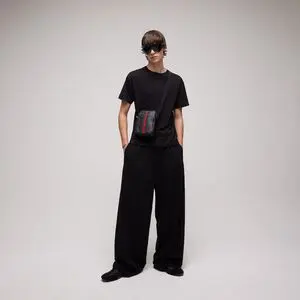 Gucci Cotton Jersey T-shirt With Embroidery - Black