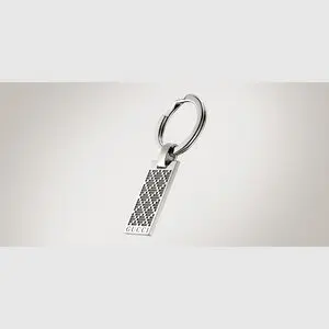 Gucci Diamante Sterling Silver Keyring