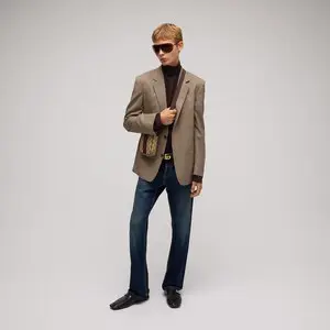 Gucci Double G Leather Driver Loafers