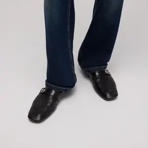 Gucci Double G Leather Driver Loafers