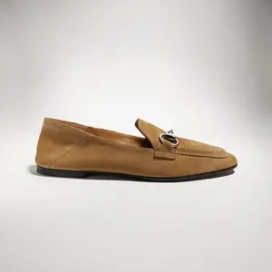 Gucci Jordaan Soft Suede Loafer With Horsebit Detail - Beige