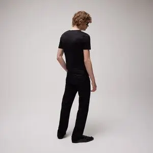 Gucci Cotton Denim Pants With Embroidery